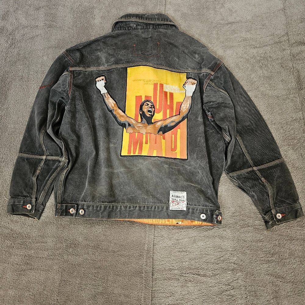 Vintage Fubu Platinum Muhammad Ali Denim Jacket Y2k H… - Gem